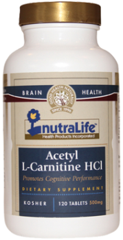 | Acetyl L-Carnitine (ALCAR) 120 tablets 500mgNutralife Health Products ...